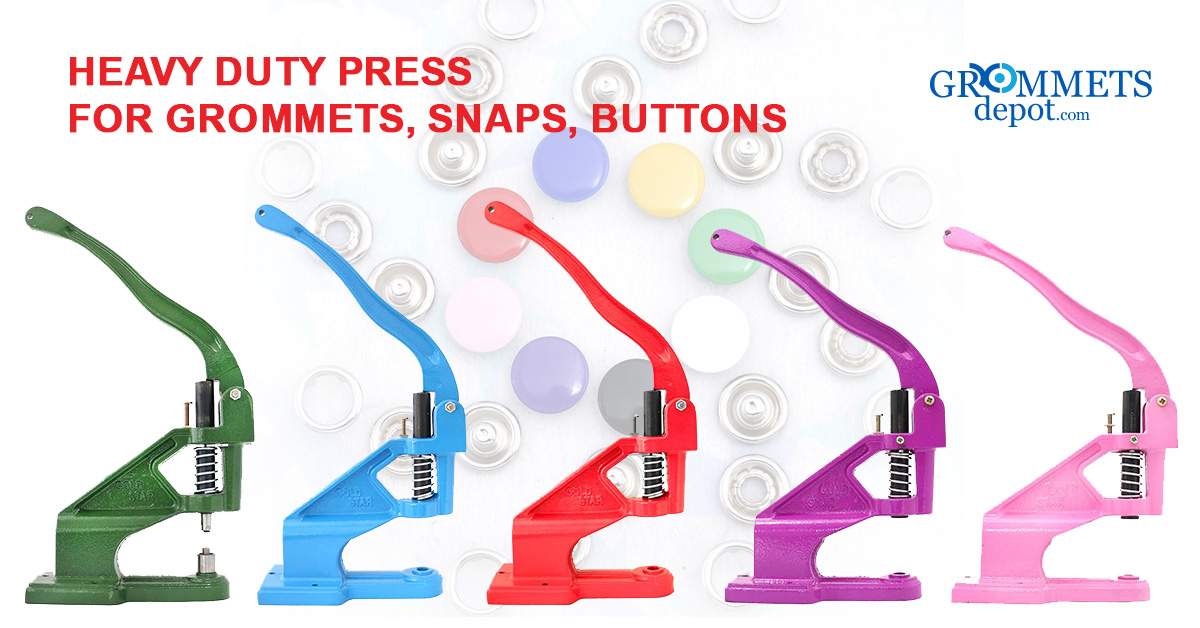 Super Heavy Duty Press for Buttons, Grommets, Rivets and Snaps (1 die ...