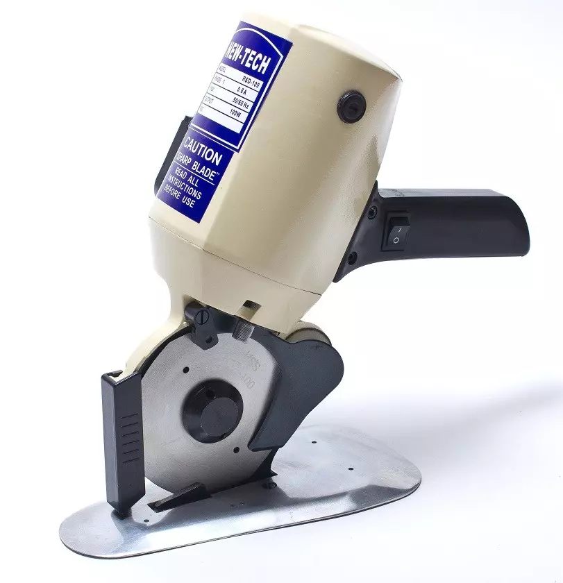 Electric Rotary Cutter (4") with Easy Guide for Fabric & More